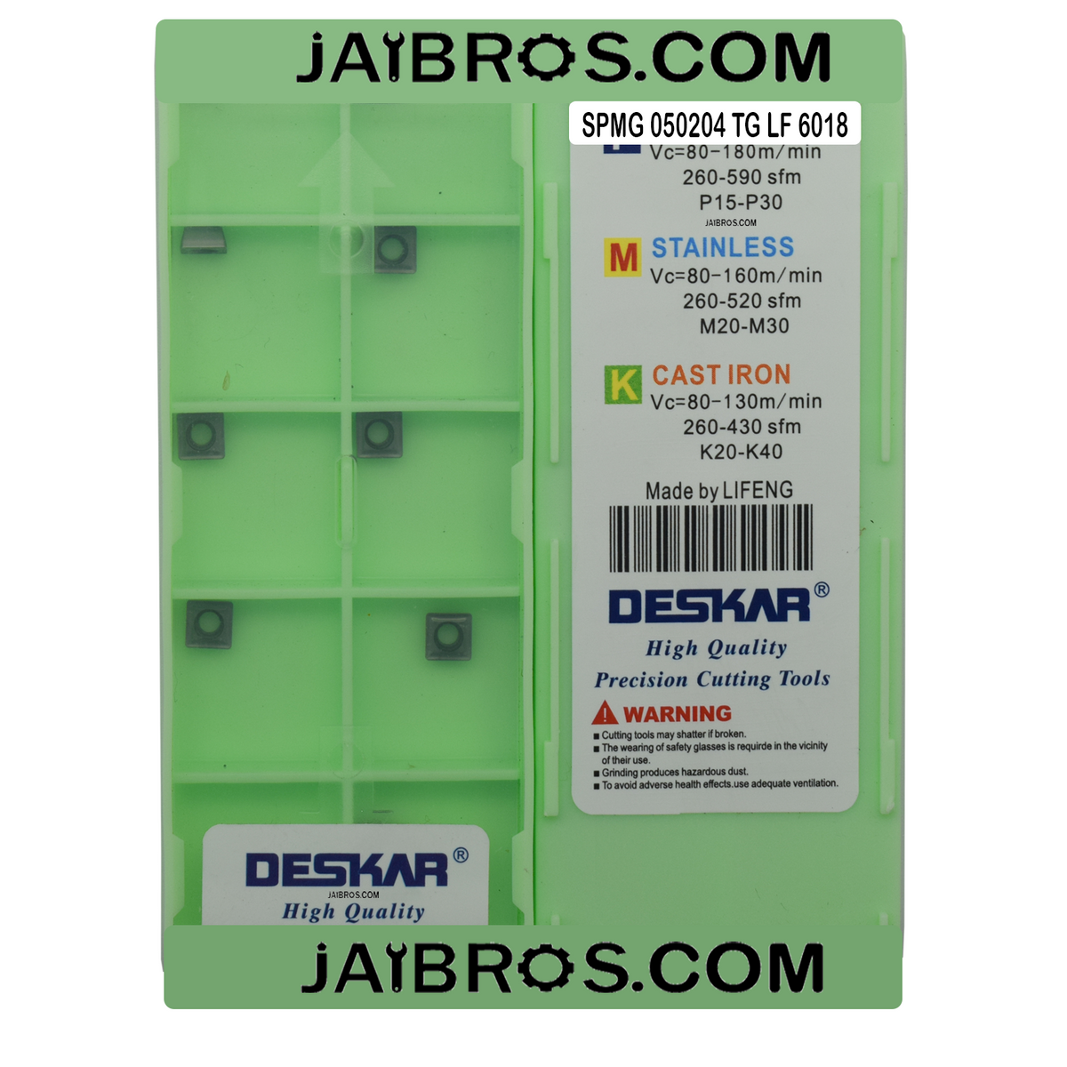 Buy Deskar SPMG LF6018 pack of 10 drilling inserts shop now – Jaibros