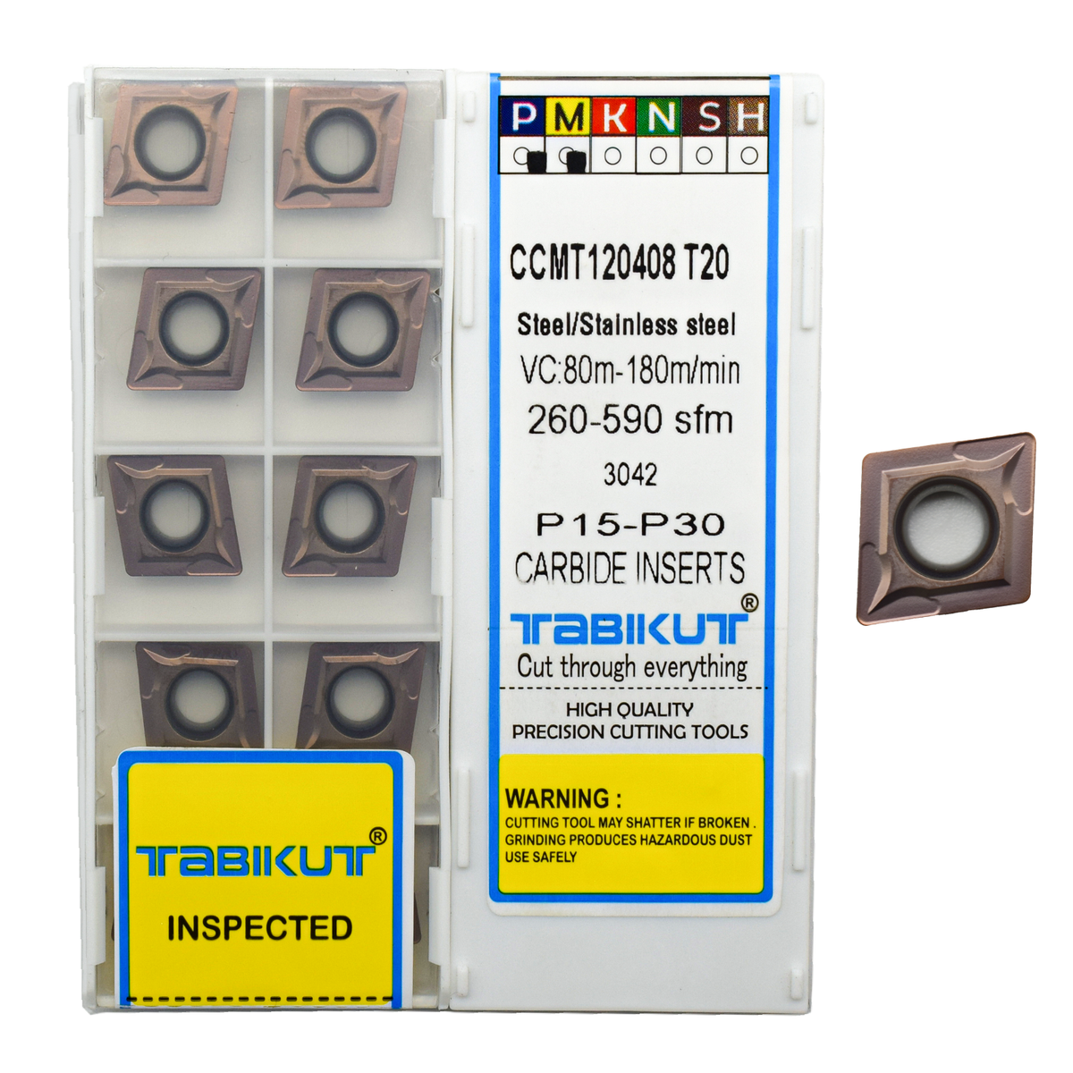 CCMT120408 t20 grade TABIKUT Carbide Insert For Steel Black Pack Of 10 – Jaibros