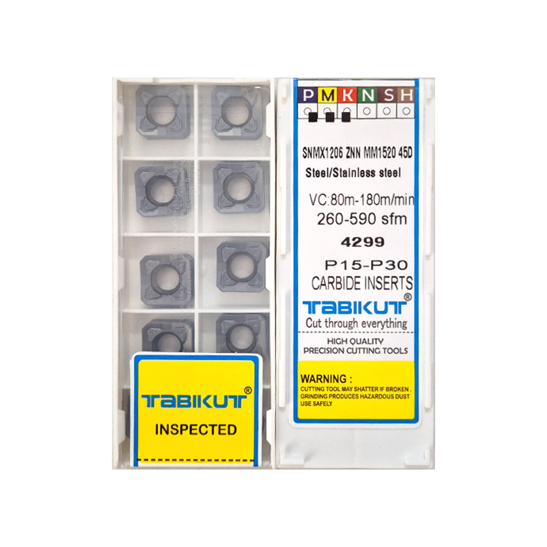 Carbide Insert SNMX1206 90 Degree & Stainless Steel Pack 10 – Jaibros