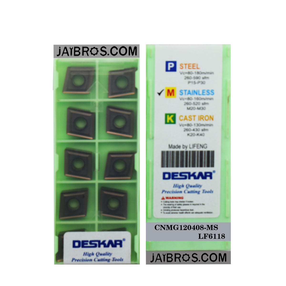 Buy Stainless Steel Inserts – Deskar CNMG120408 | Jaibros