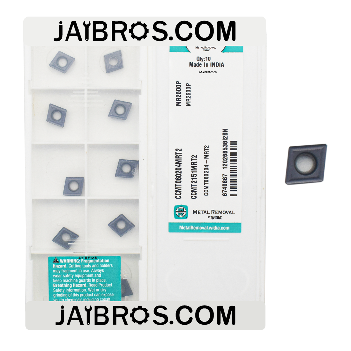 Jaibros: 100pcs Widia CCMT MR2500P Inserts – Buy Online