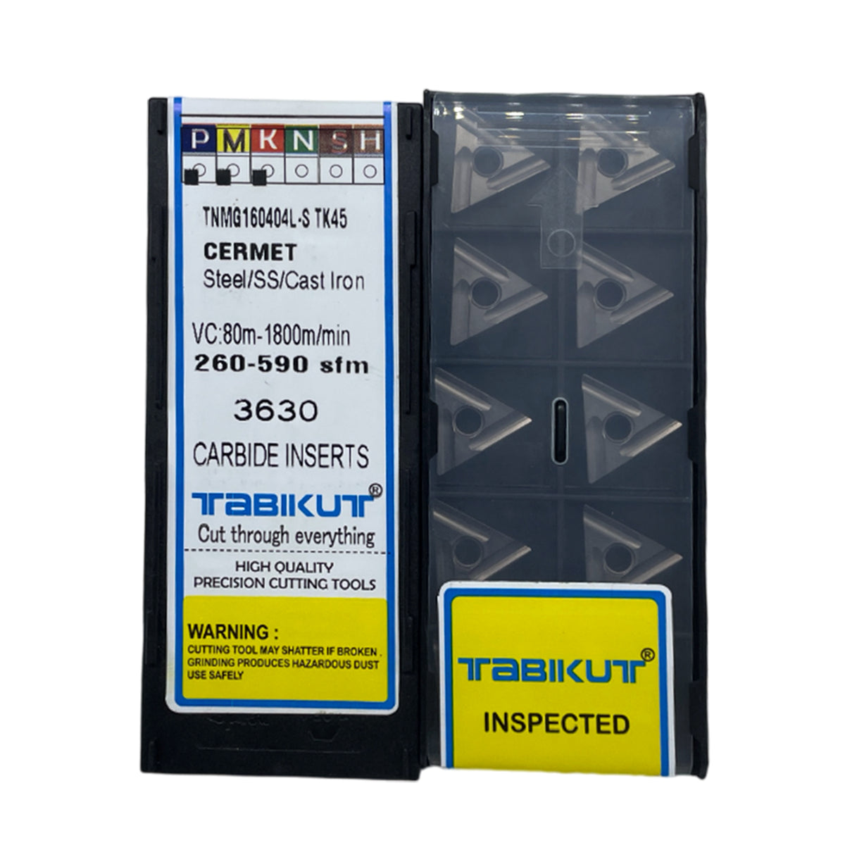 Buy Cermet insert TNMG160402/4 R/L S Profile TK45 pack of 10 – Jaibros