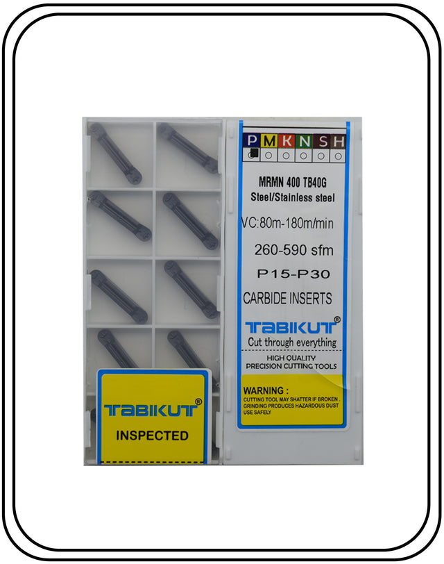 MRMN Grooving Insert 2-4mm Full Radius – Pack of 10 – Jaibros